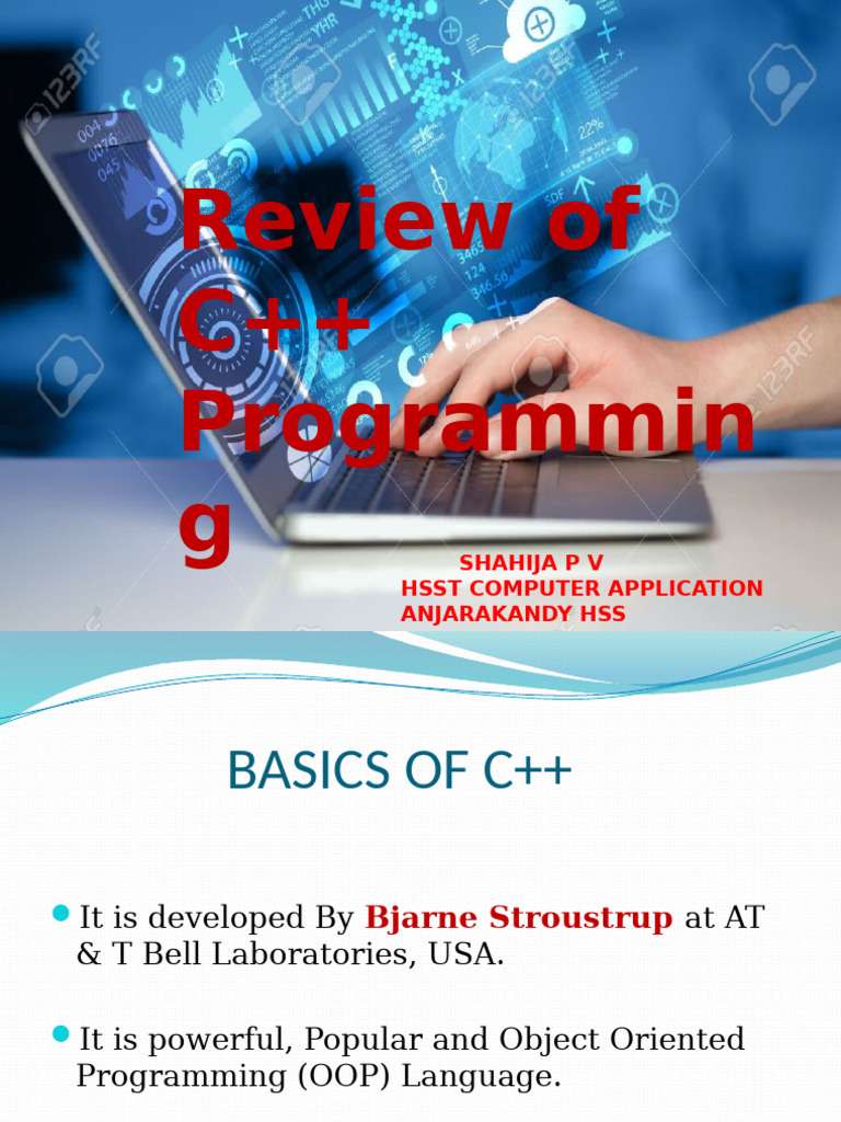 Hsslive Xii Comp CH 1 Review of C++ Programming Upt | PDF | C++ | Data Type