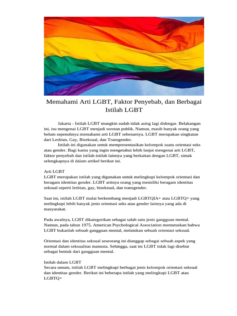 pengertian LGBT | PDF