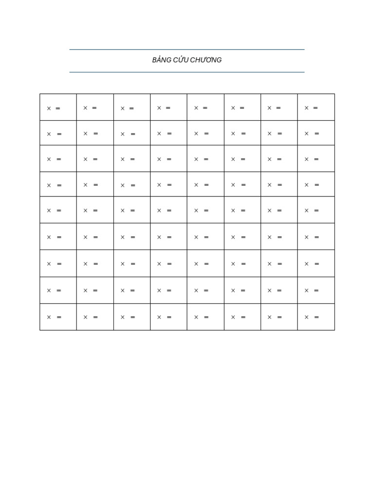 B NG C U Chương | PDF