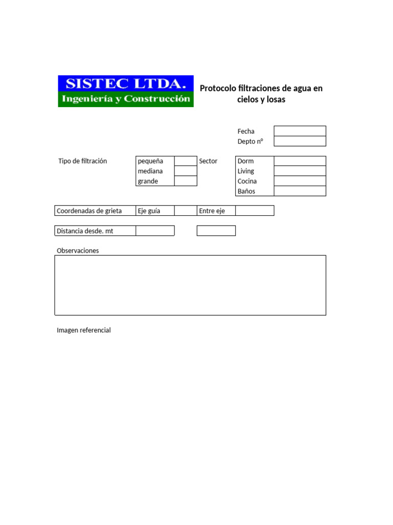 Protocolo Filtraciones | PDF