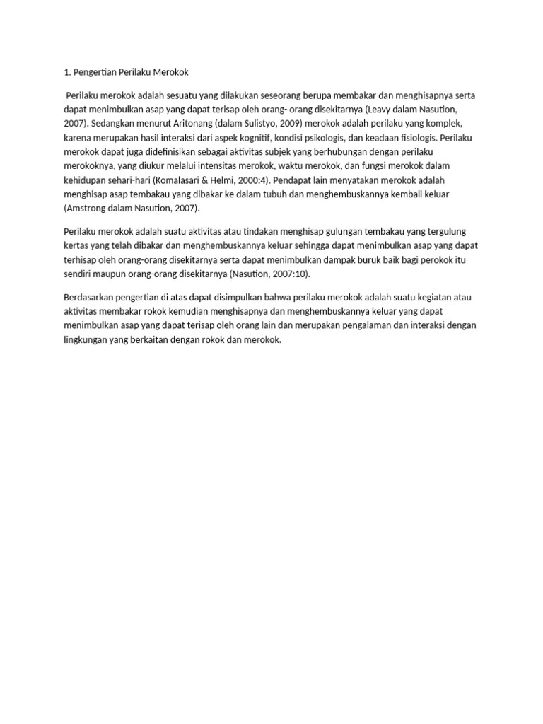 Pengertian Rokok | PDF