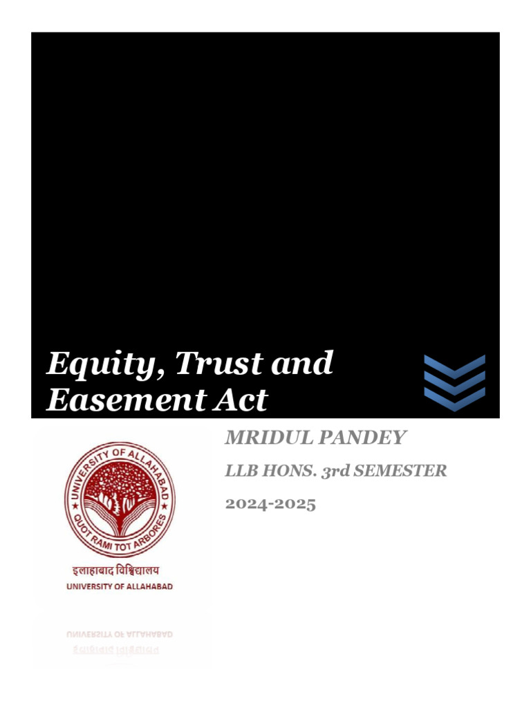 Equity Notes | PDF | Equity (Law) | Common Law