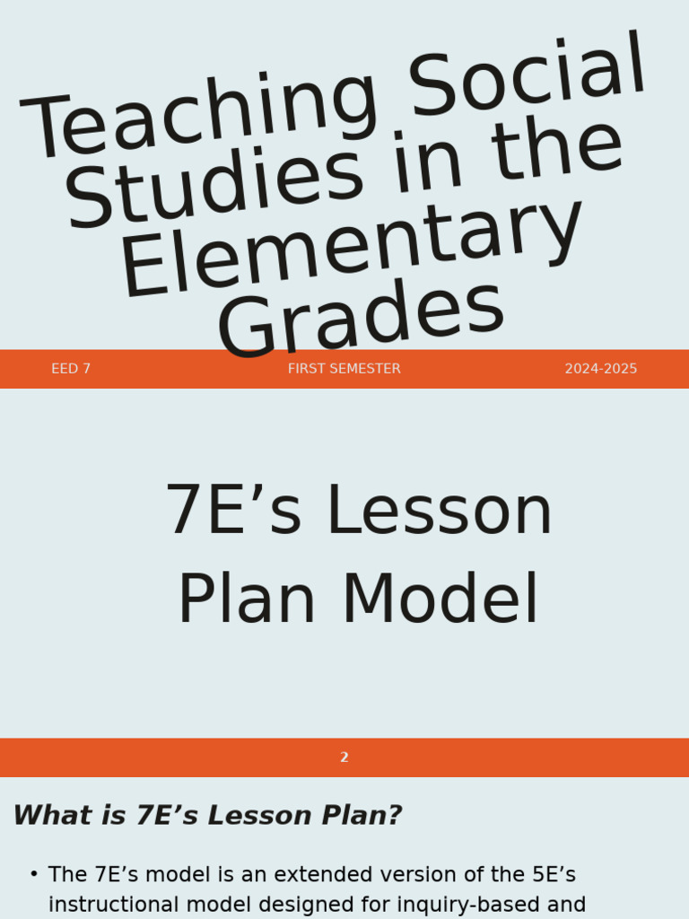 7es Lesson Plan | PDF | Learning | Teachers