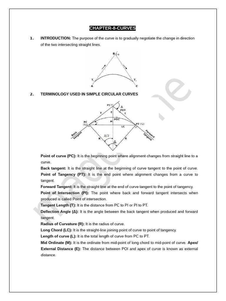 curves | PDF | Angle | Tangent