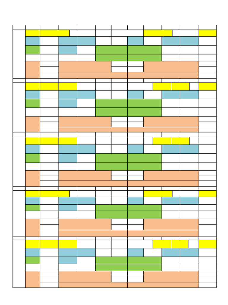 Course Schedule for Batch A & B | PDF | Economy Related Organizations ...