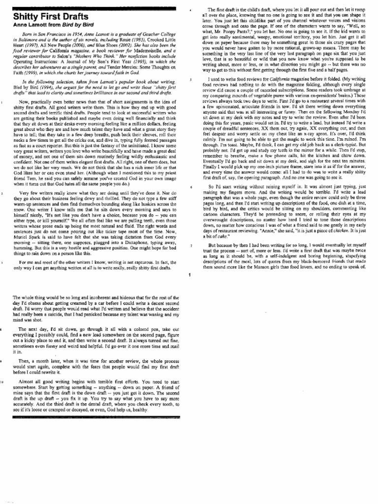 Lamott Article PDF | PDF