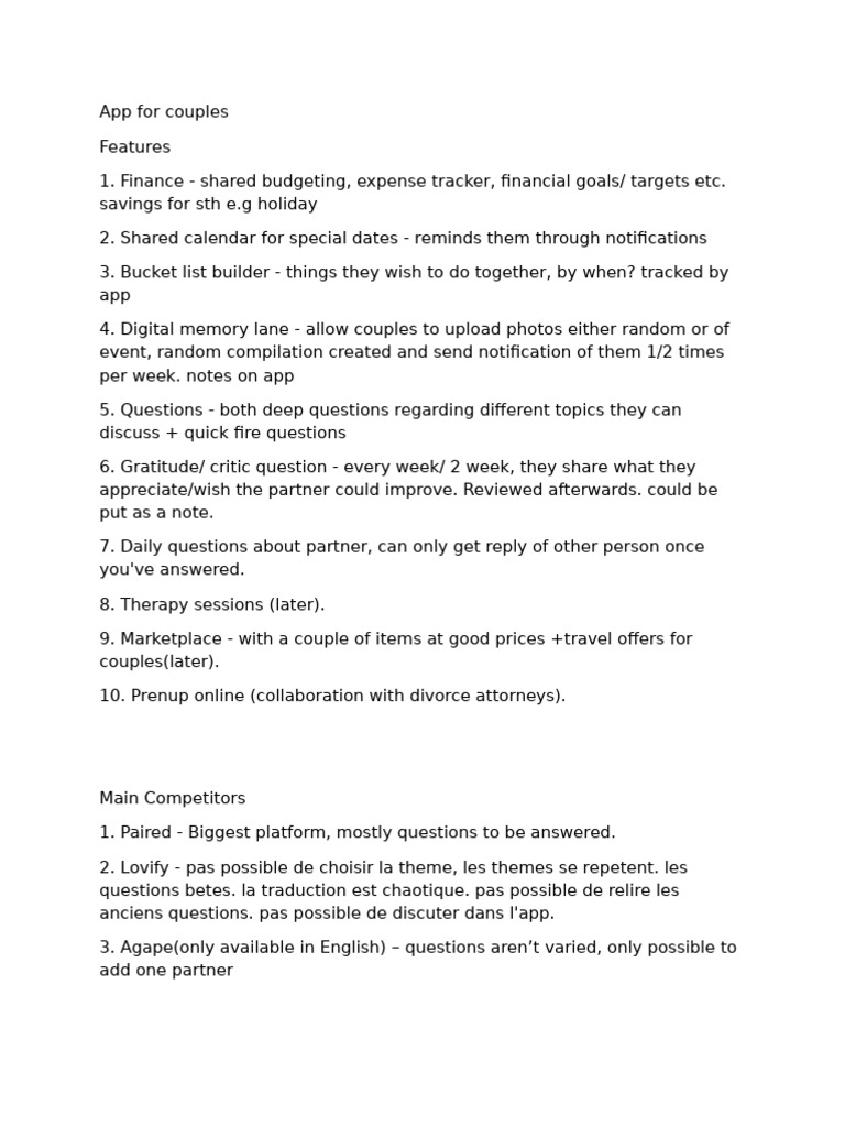 App For Couples | PDF