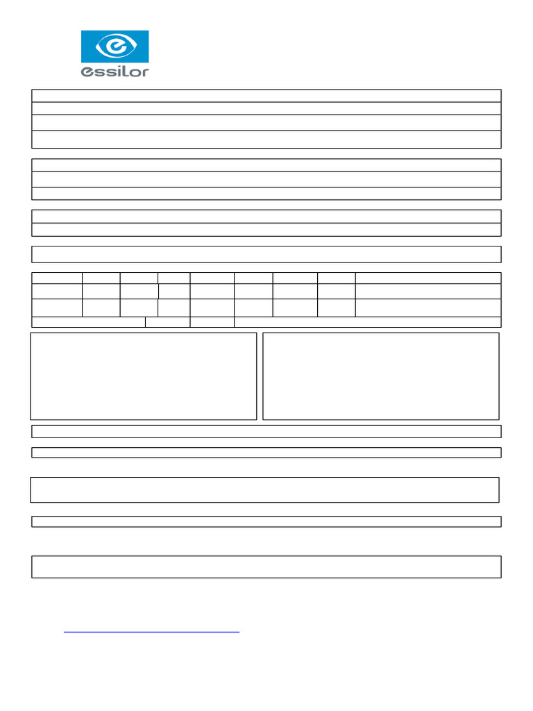 Formulário de Solicitação Sac ESSILOR | PDF | Lentes | Ótica