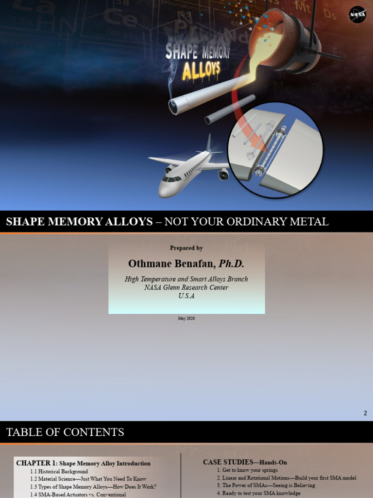 Nasa Resumen SMA | PDF | Shape Memory Alloy | Deformation (Engineering)