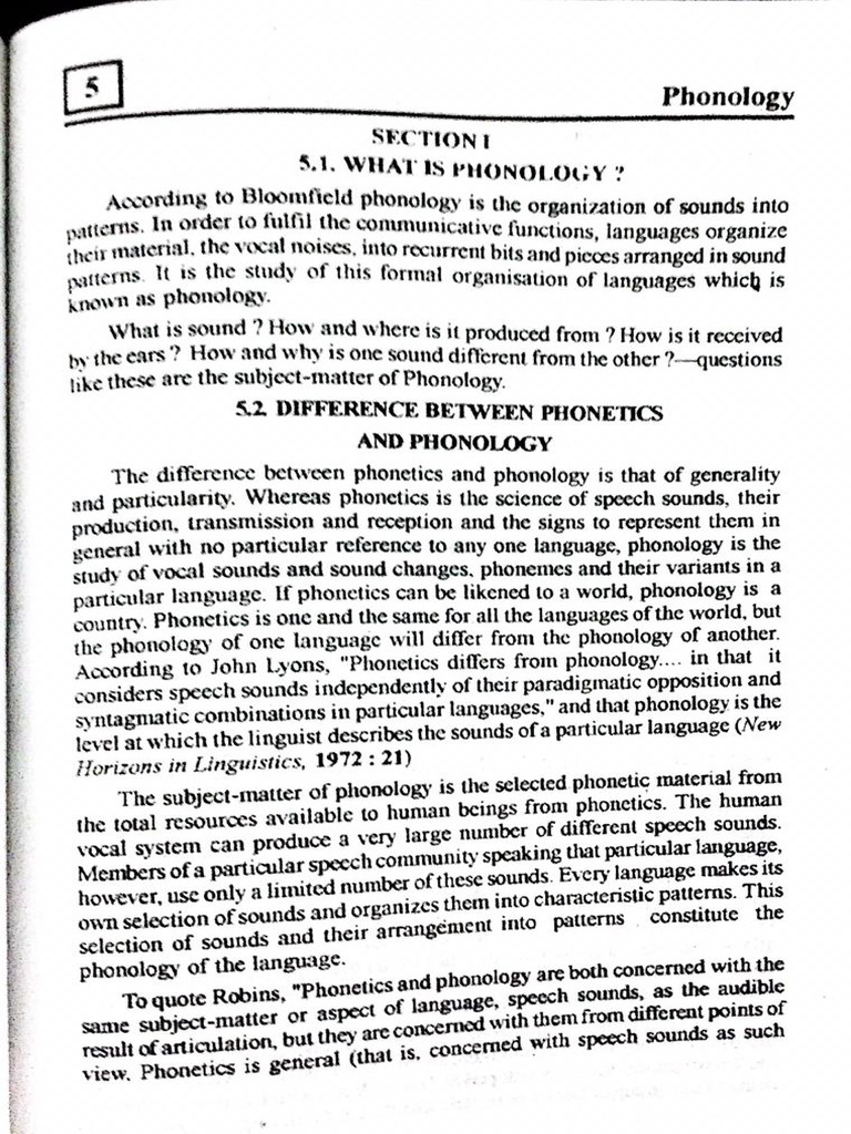 Difference Between Phonetics and Phonology | PDF