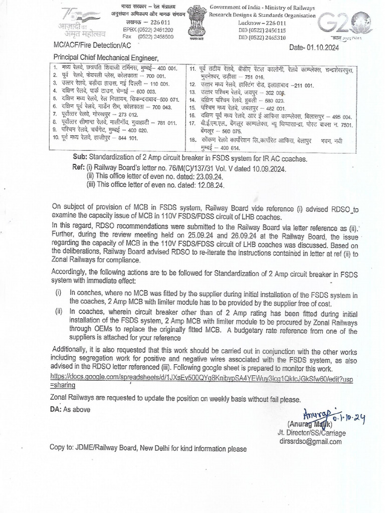 MC ACF Fire Detection AC - Standardise MCB 2A - 1 10 24 | PDF