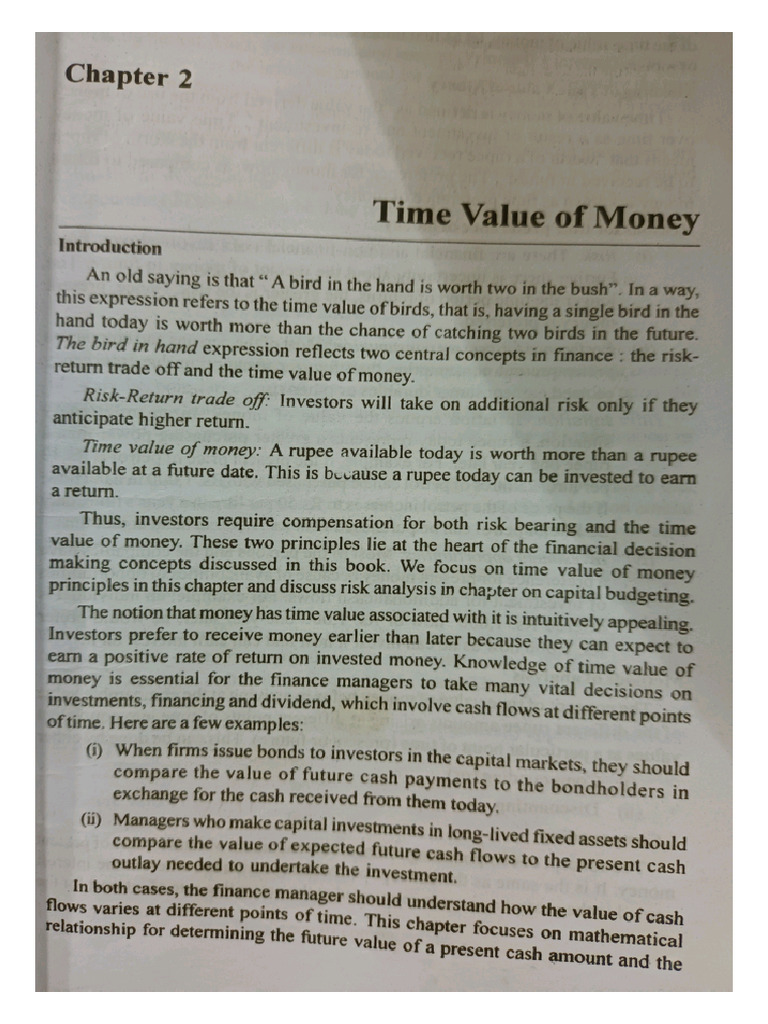 Financial management unit 2 | PDF