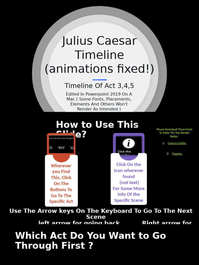 JC Act 3,4,5 Timelines Updated | PDF | Augustus | Mark Antony