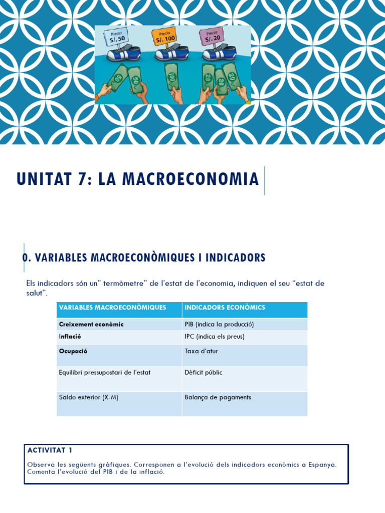 Unitat 7 La Macroeconomia | PDF
