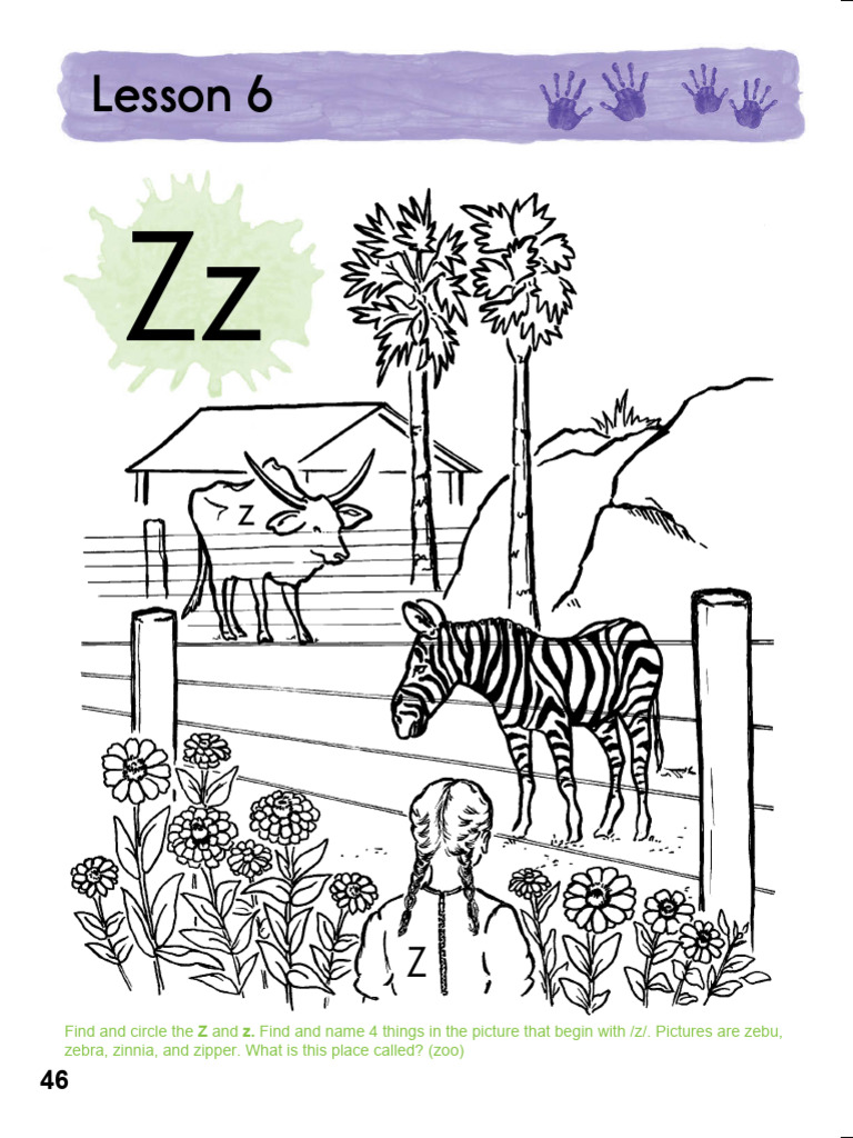 Learning Activities for Letter Z and Zoo | PDF | Euclidean Geometry ...