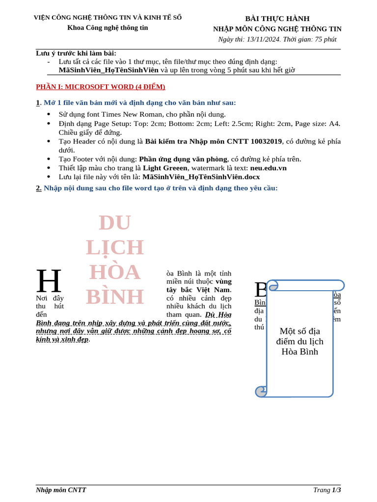 BT Thuc Hanh Ung Dung VP - 2024 | PDF