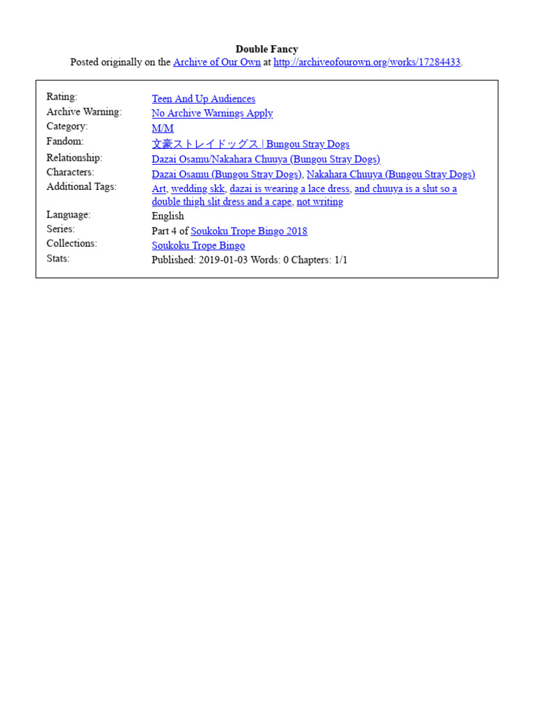 Double Fancy | PDF