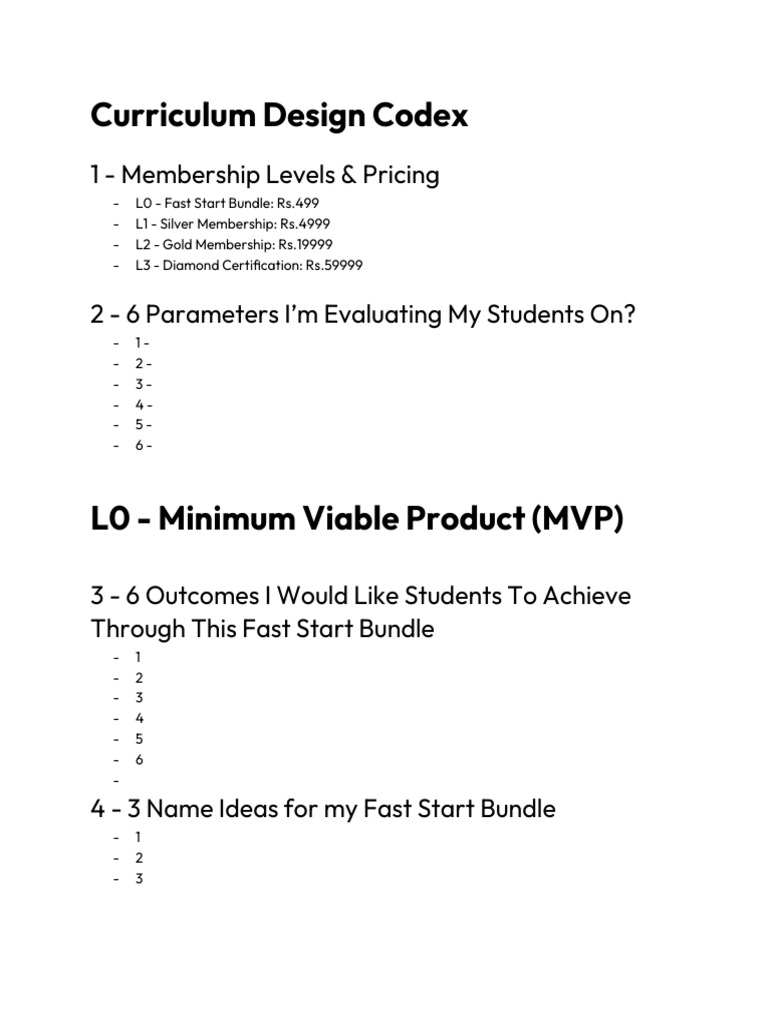 4 - Curriculum Design Codex | PDF