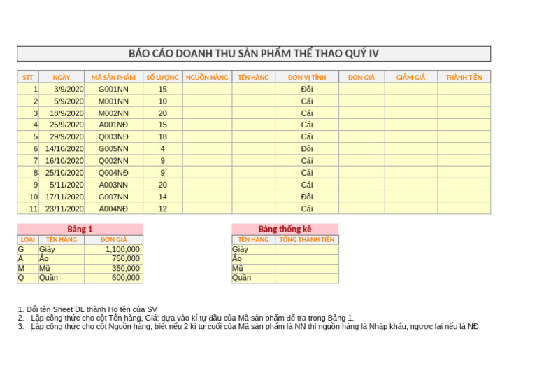 Lop03 BaiTapCh3 BTExcel | PDF