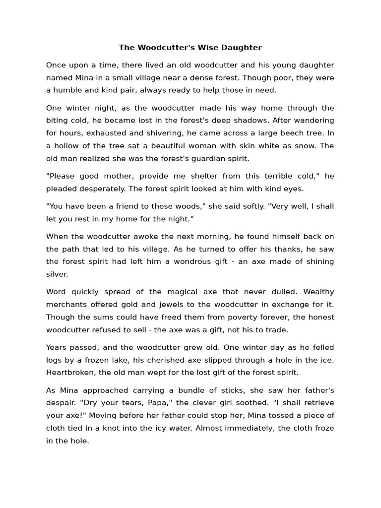 Mina and the Silver Axe | PDF | Trees