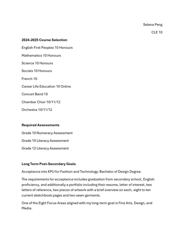 Course Selector | PDF