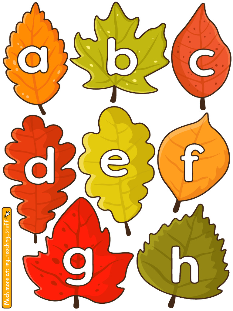 Autumn_Leaves_Alphabet_Lowercase_letters_by_my_teaching_stuff | PDF