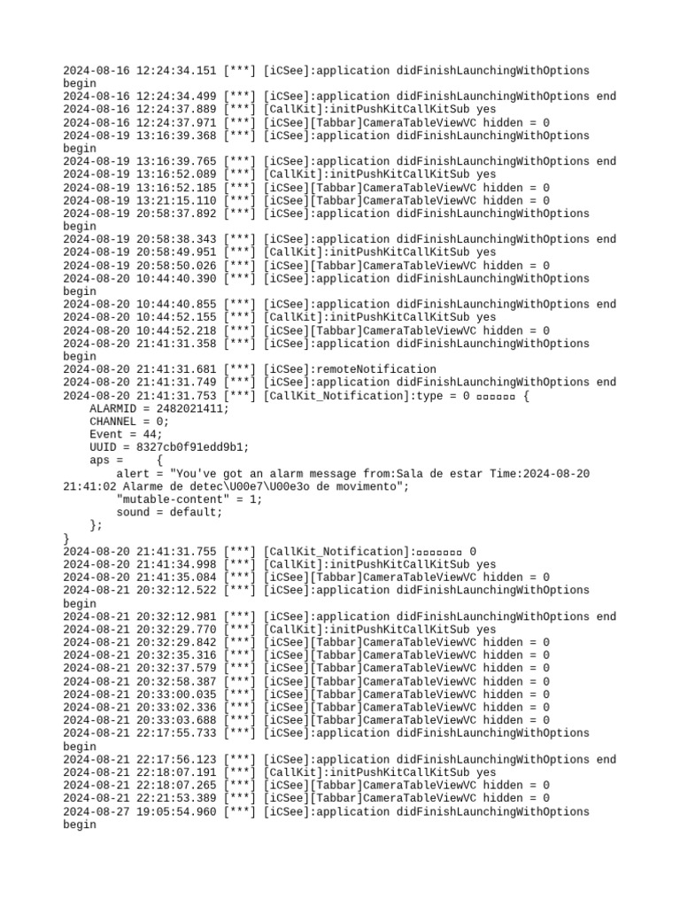 App Debug Log | PDF