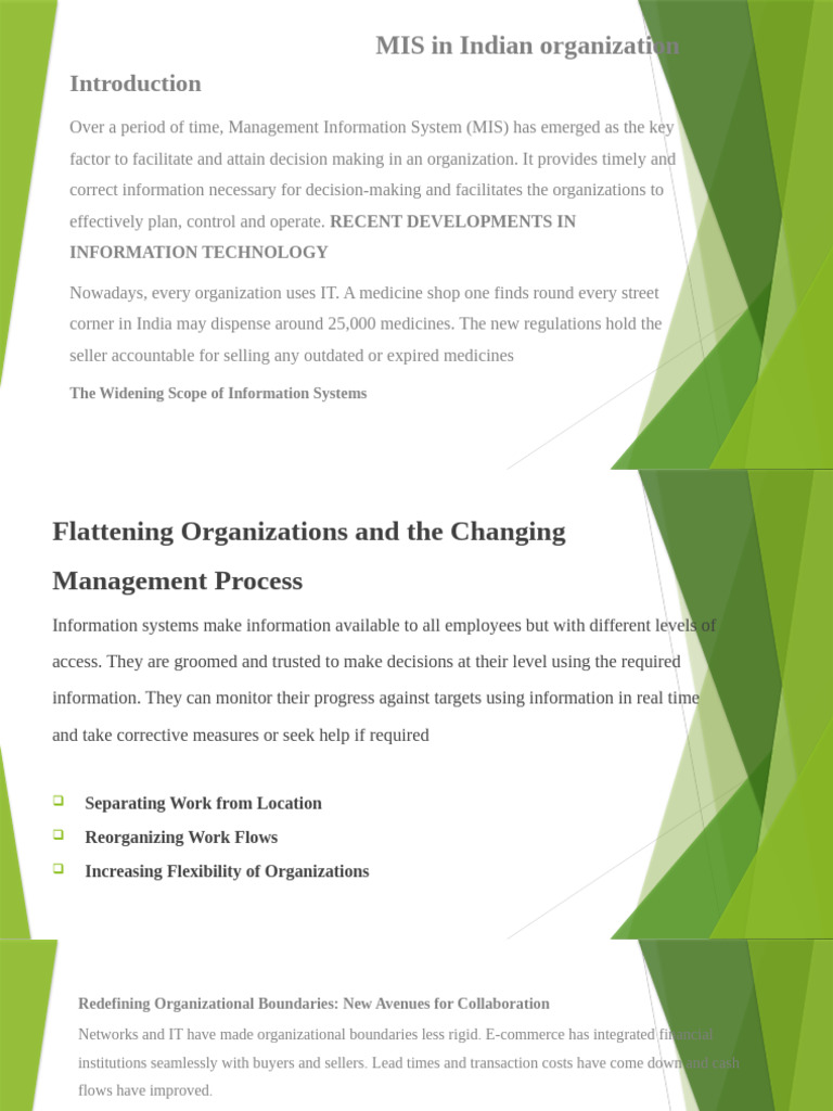 Presentation MIS PPT by Saleh | PDF | Information | Decision Making