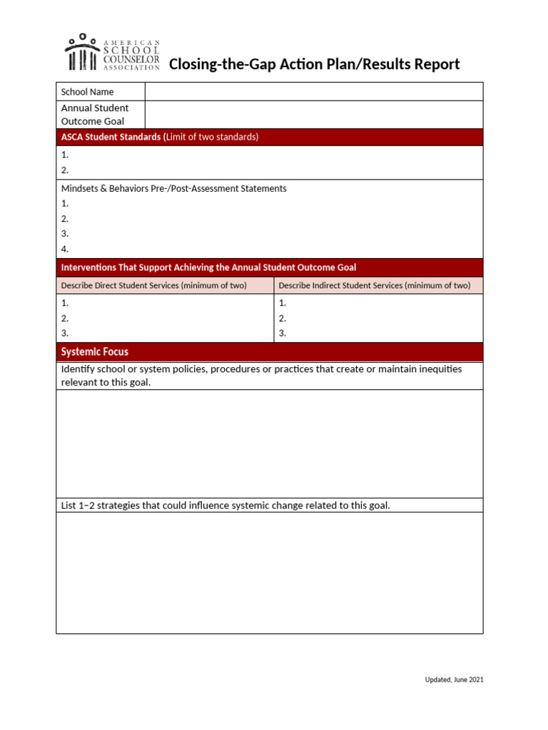 Closing the Gap Action Plan and Results Report | PDF