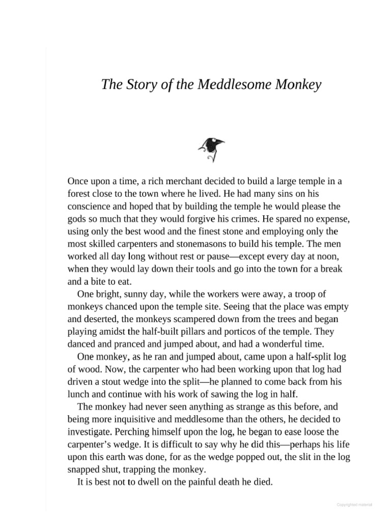 Unit4 Meddlesome Monkey | PDF