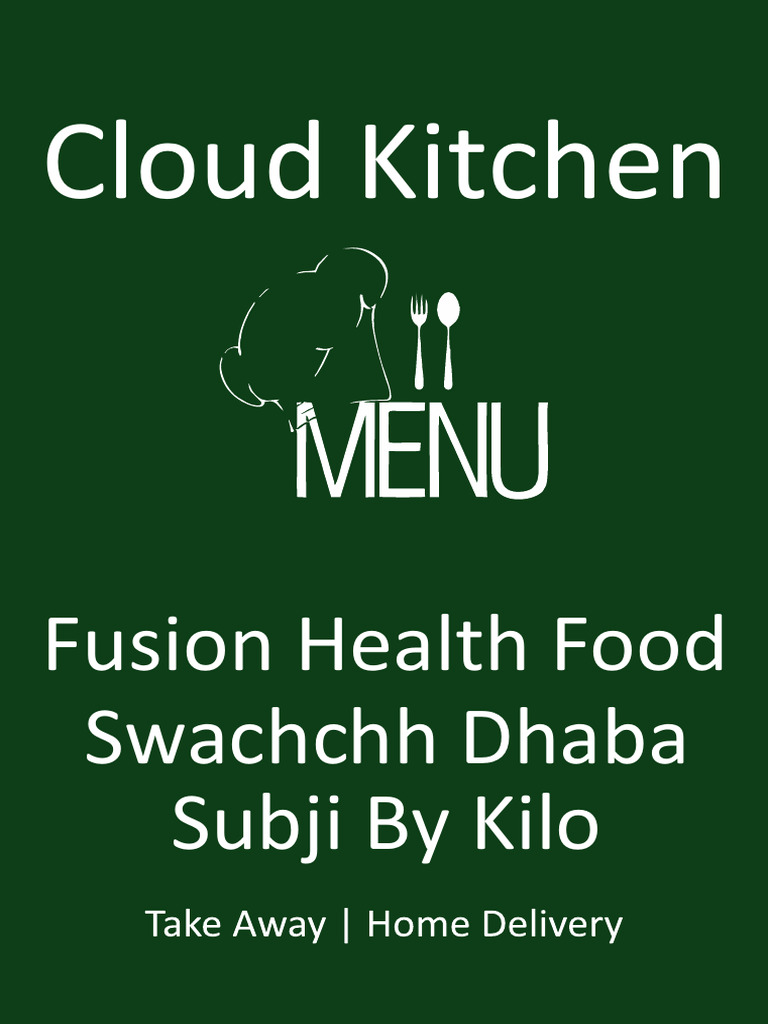 Cloud Kitchen Menu | PDF | Pasta | Pizza