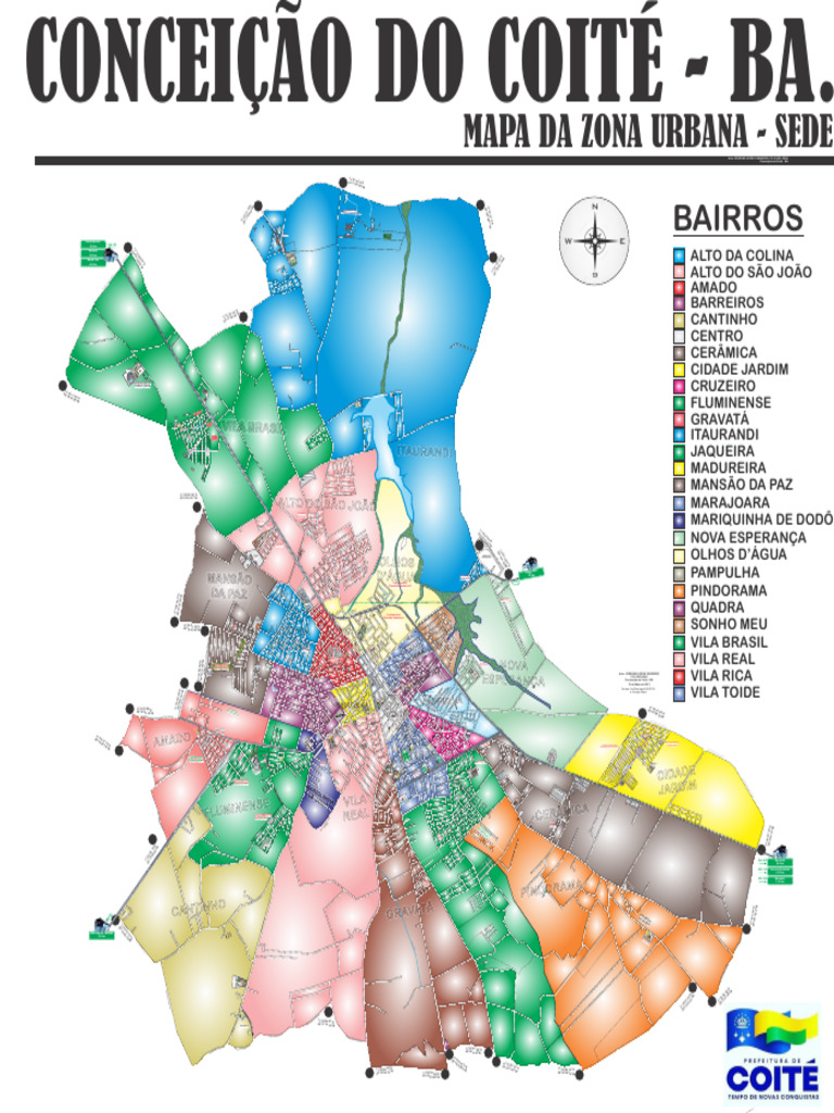 Mapa Da Sede de Conceição Do Coité 2021 | PDF
