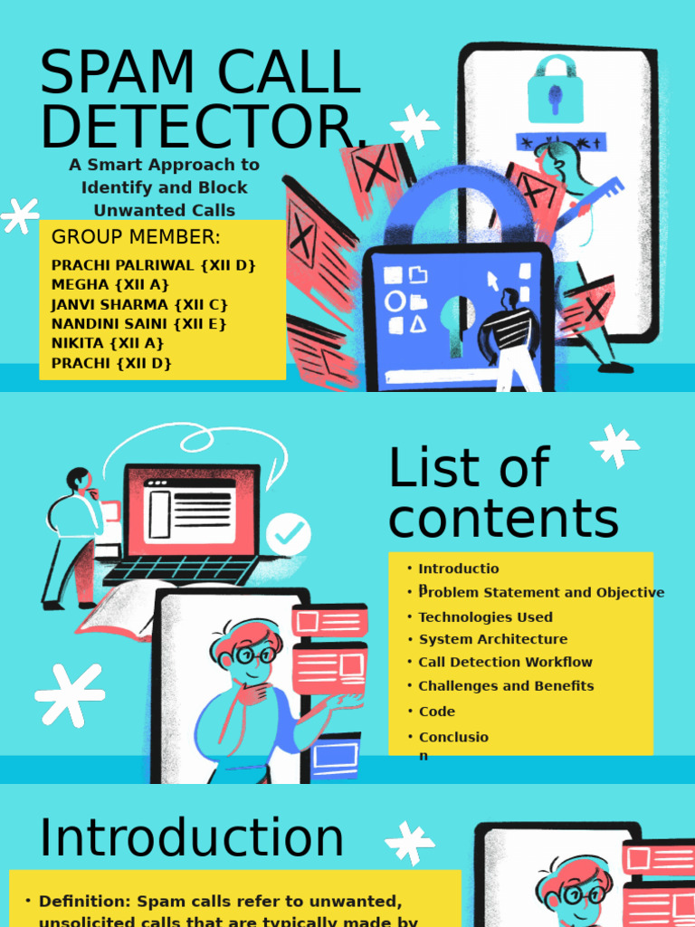 Spam Call Detector Ppt | PDF | Spamming | Machine Learning