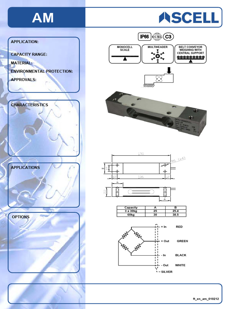 Célula de Carga - BSL - AM | PDF | Electric Power | Electronic Engineering