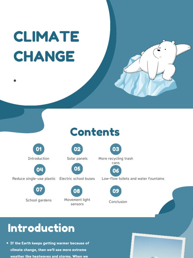 Climate Change Presentation | PDF | Climate Change | Greenhouse Gas