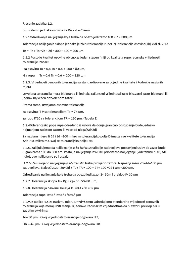 tolerancije | PDF