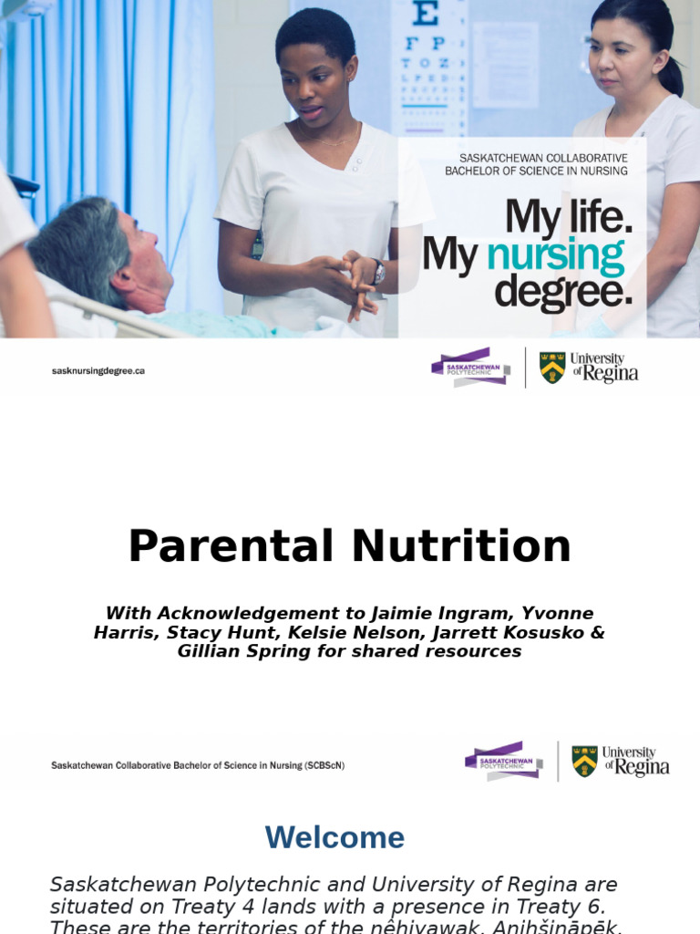 Parenteral Nutrition for Nurses | PDF | Intravenous Therapy | Medicine