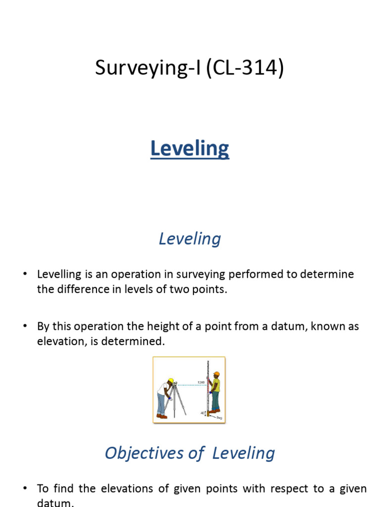 Leveling | PDF | Sea Level | Surveying
