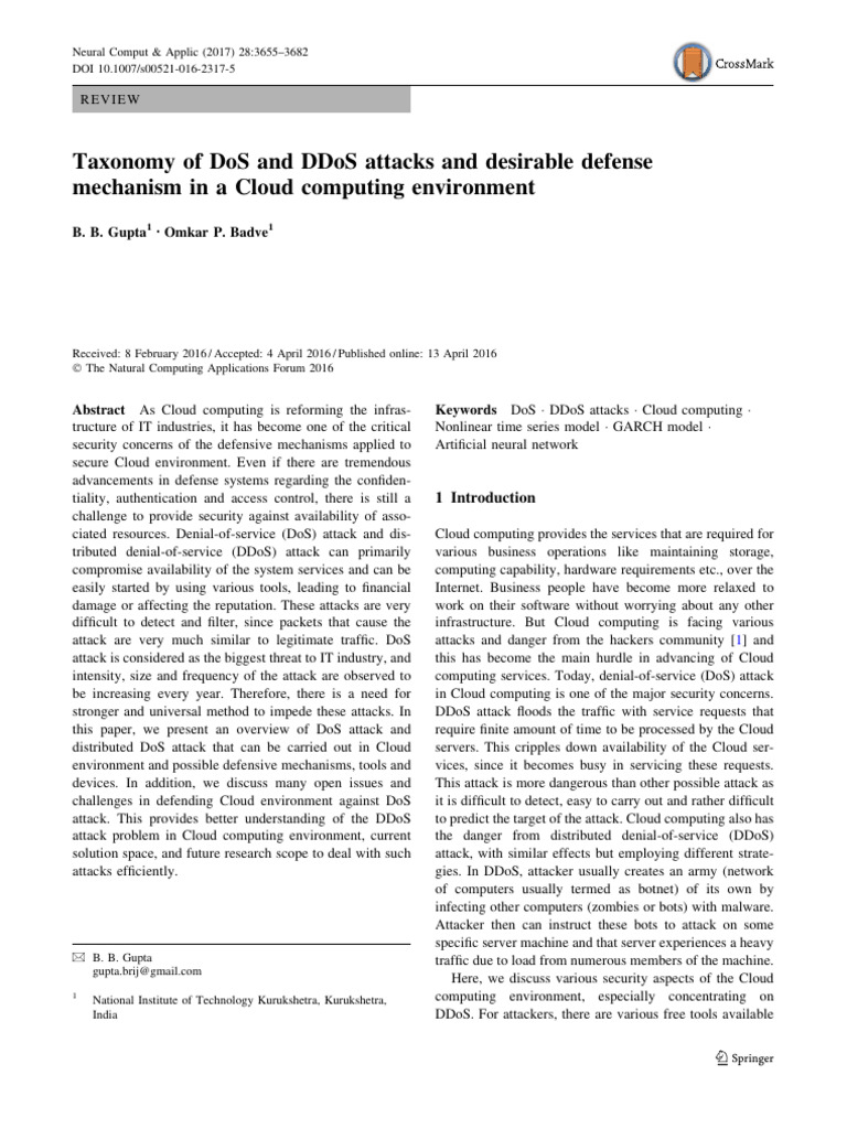 omkar (3) | PDF | Denial Of Service Attack | Cloud Computing