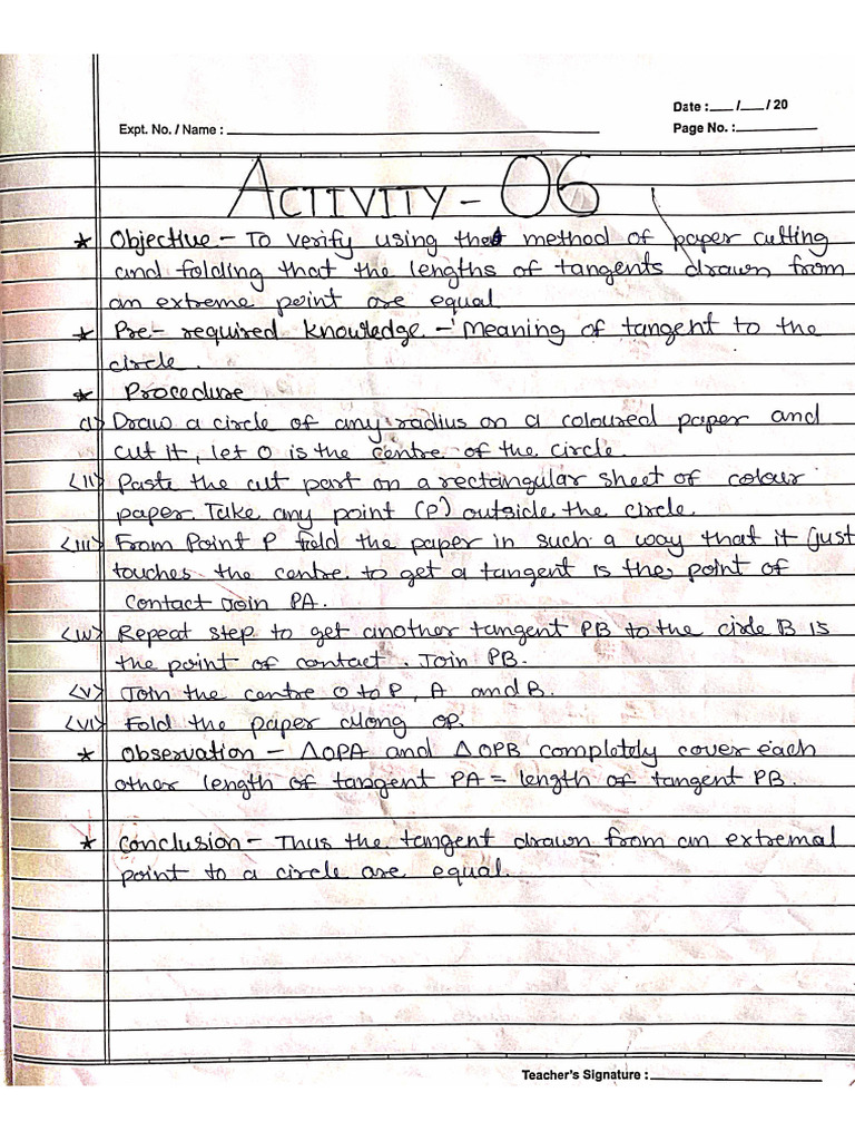 Class 10th - A. Maths Practical 6 To 10 | PDF