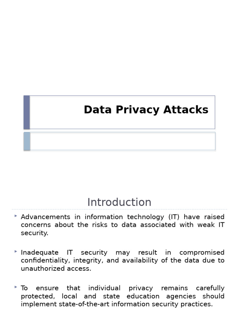 Data Privacy Attacks in Cybersecurity | PDF | Security | Computer Security