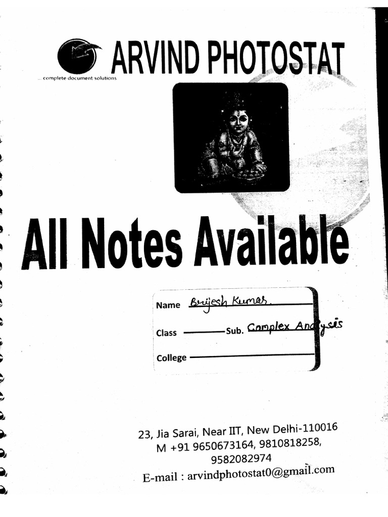 Complex Analysis Pi AIM | PDF