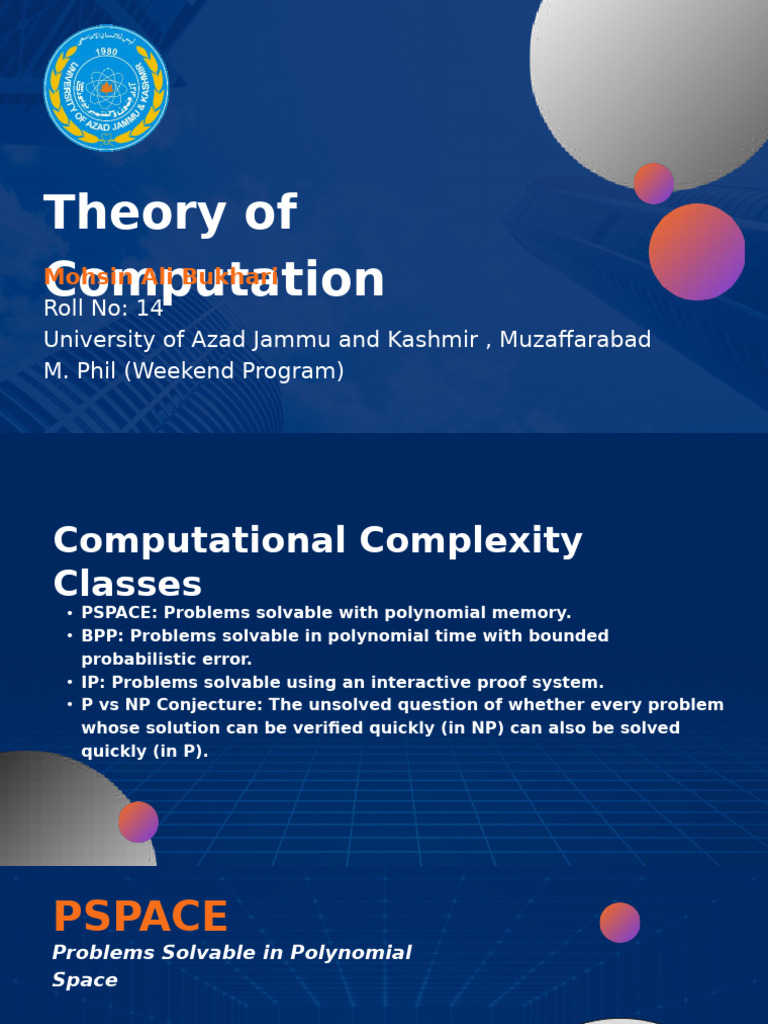Theory of Computation | PDF | Computational Complexity Theory | Applied Mathematics