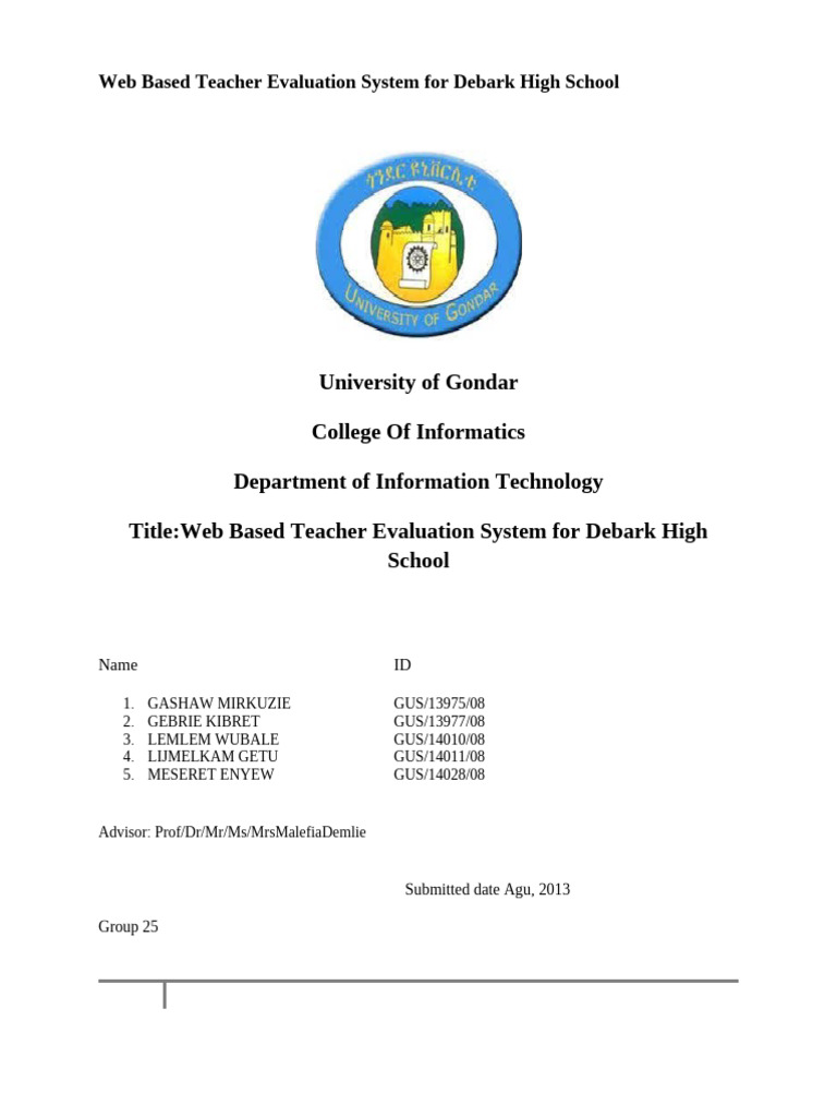 Teacher Evalution | PDF | Use Case | System