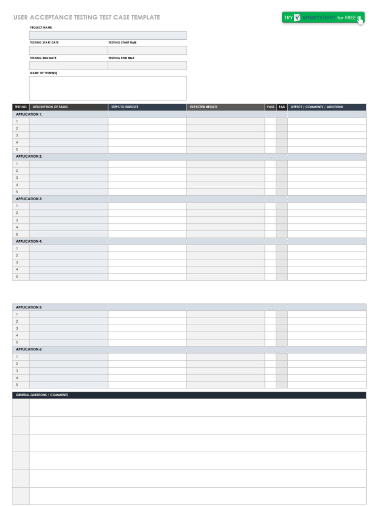User Acceptance Testing Template | PDF