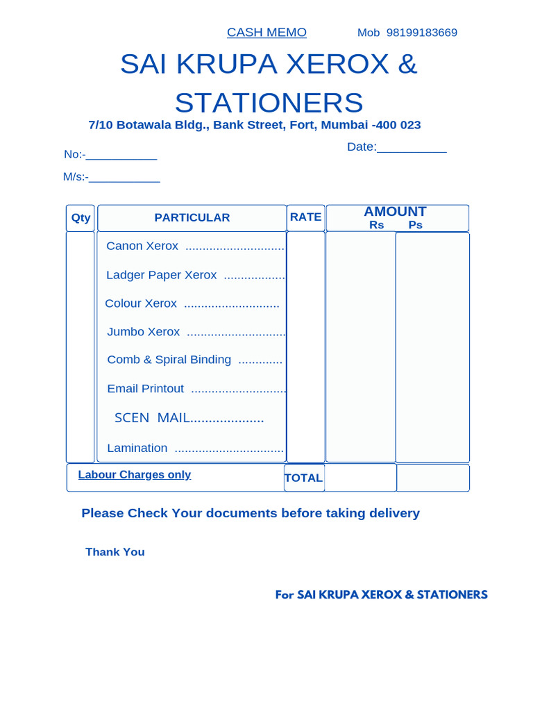 Sky Navy Blue Invoice | PDF