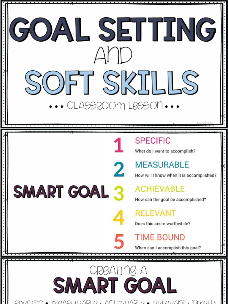 Goal Setting and Soft Skills Classroom Lesson | PDF