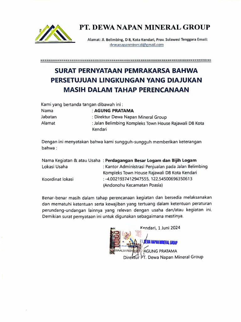 SURAT PERSYARATAN IPP | PDF