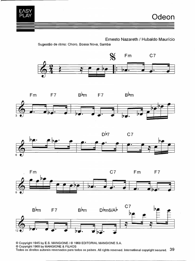 Odeon - Ernesto Nazareth e Hubaldo Maurício | PDF