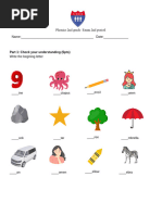 Missing Beginning Sounds Phonics English Worksheet | PDF